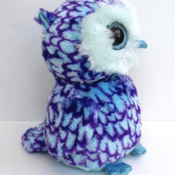 Toys | Rare Ty The Beanie Boos Collection Oscar The Blue Owl Plush ...